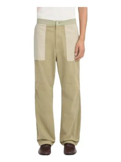 MAISON MARGIELA Color-block Workwear Trousers - Khaki