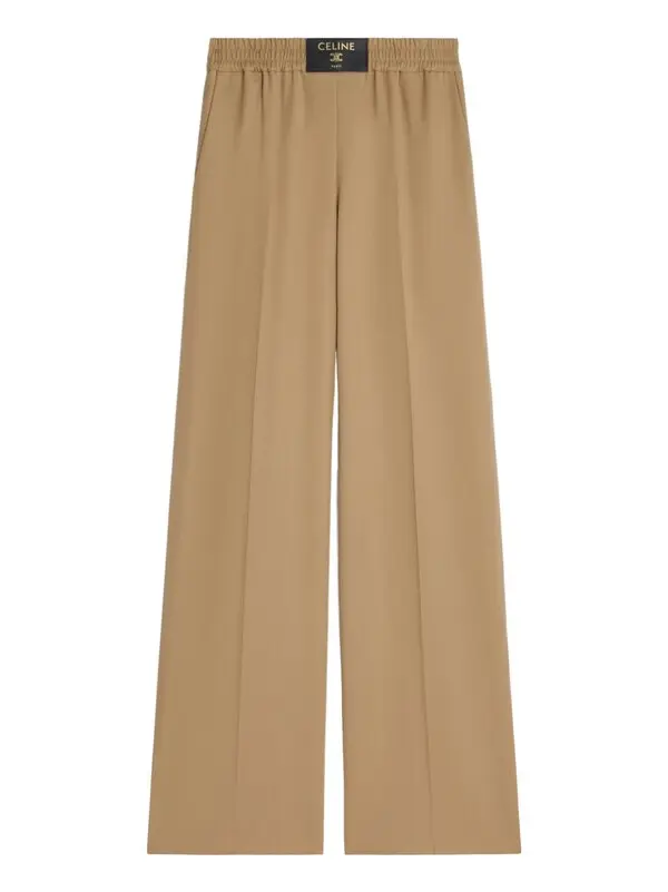 Celine Wool Twill Trousers - Camel