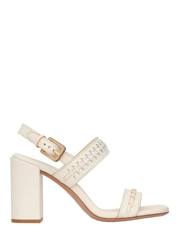 Zimmermann Alchemy Woven-strap Block-heel Sandals - Milk