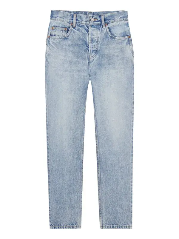 Saint Laurent 90's High-rise Cropped Slim Jeans - Southern Blue