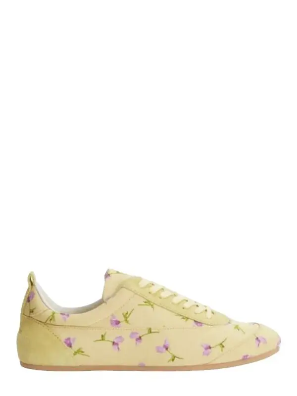 JIL SANDER Etage Printed Low-top Sneakers - Light Yellow