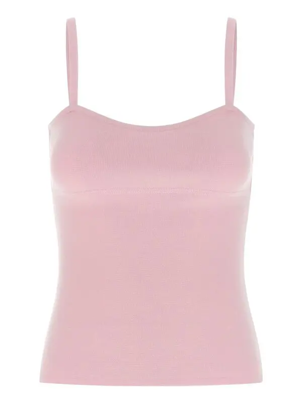 Max Mara Knitwear Sweetheart Neckline Camisole - Pink