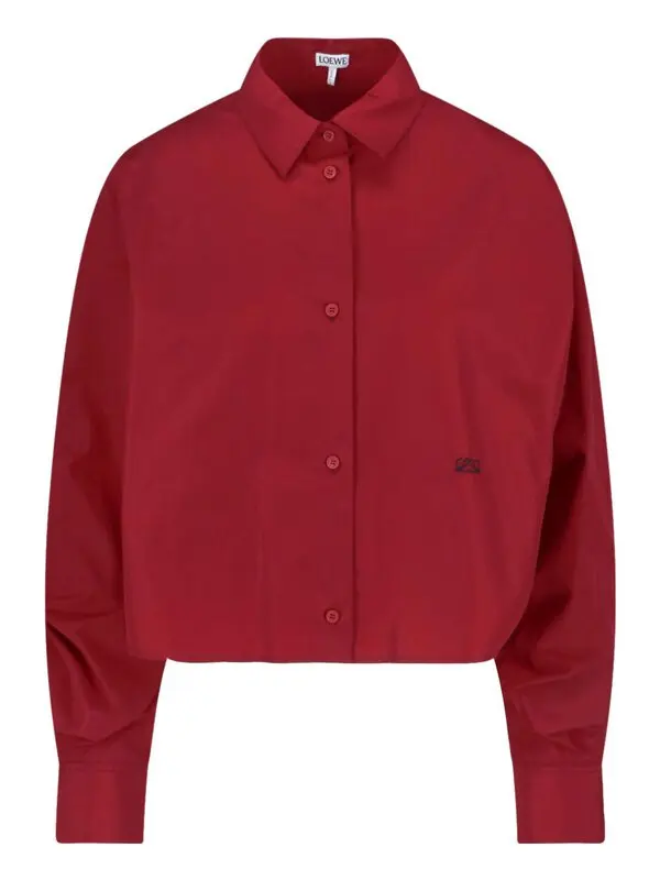 Loewe Curved Sleeved Shirt - Red