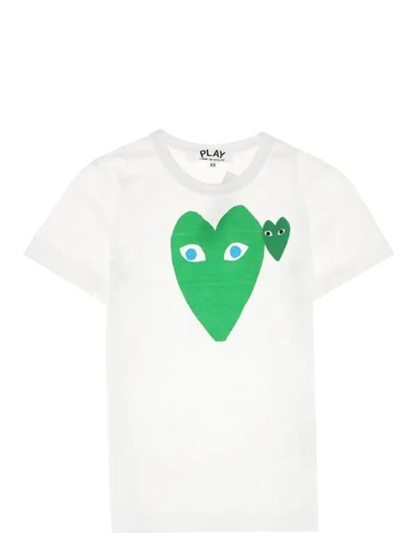 Comme Des Garçons Heart Logo T-shirt - White