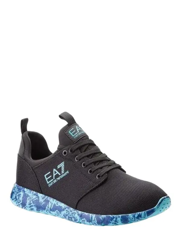 EA7 Logo Detail Casual Sneakers - Black