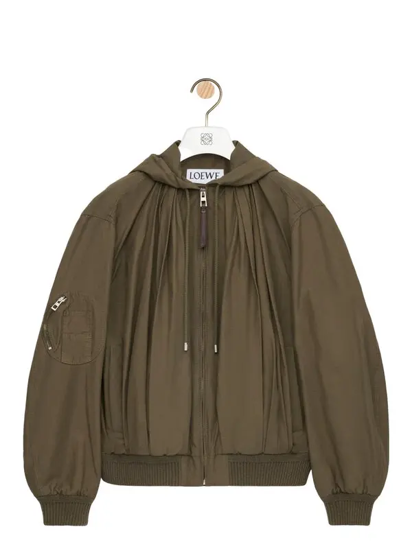 Loewe Hooded Utility Jacket - Brown