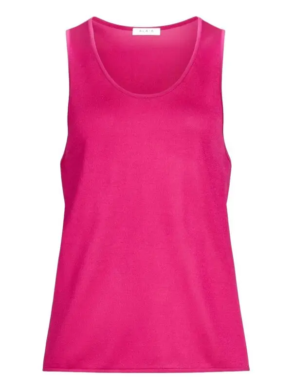 Alaïa Knit Tank Top - Pink