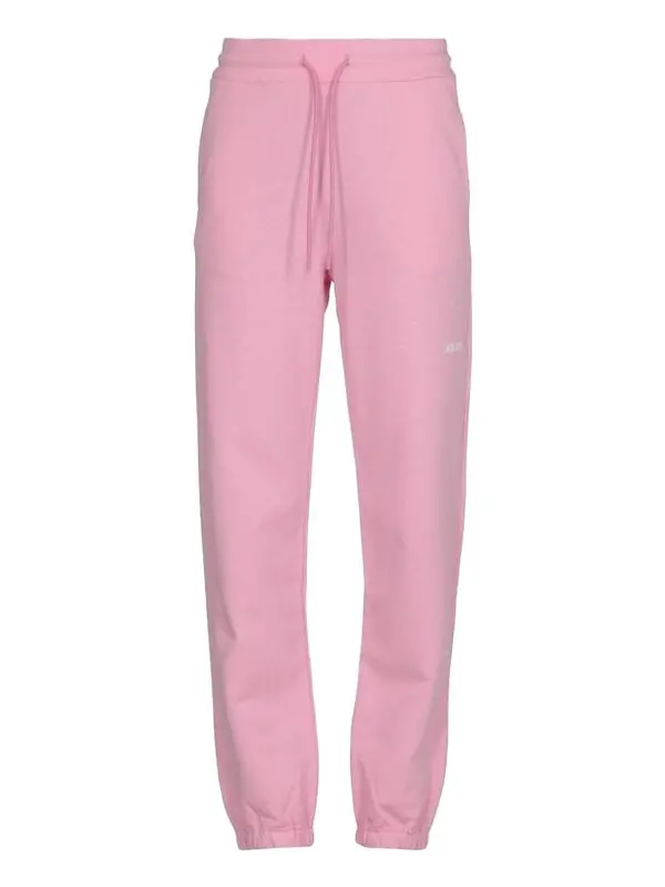 MSGM Logo Printed Drawstring Joggers - Pink