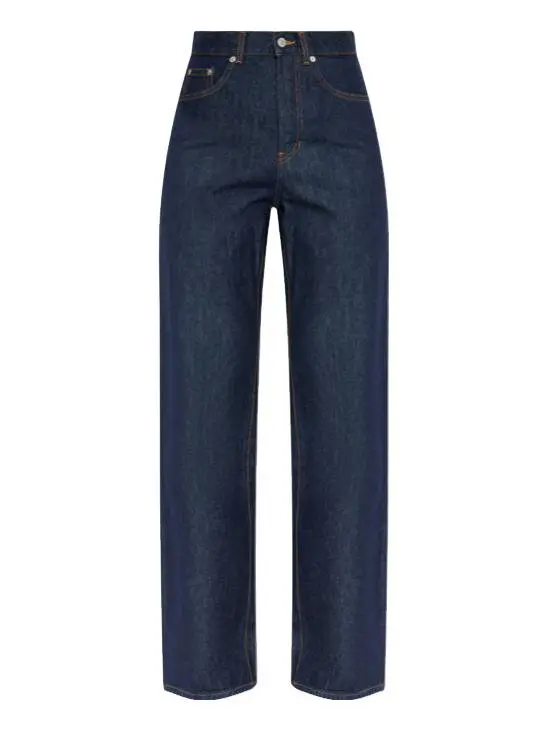 Dries Van Noten Belt Loop Jeans - Blue
