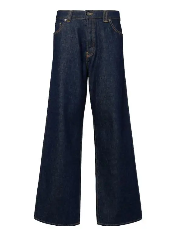 Khaite Winslow Wide Leg Jeans - Black