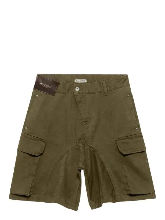 J.W.ANDERSON Jw Anderson Twisted Patch Pocket Shorts - Khaki