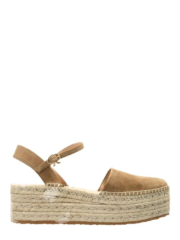 GIANVITO ROSSI Platform Espadrille Sandals - Nude
