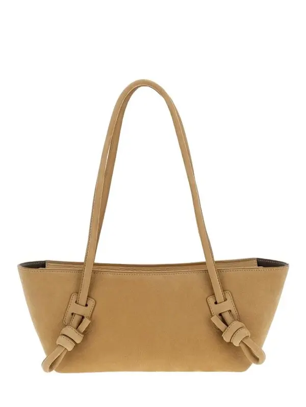 Hereu Fleca Knotted Shoulder Bag - Brown