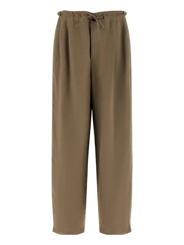 Brunello Cucinelli Tailored Track Trousers With Drawstring - Brown