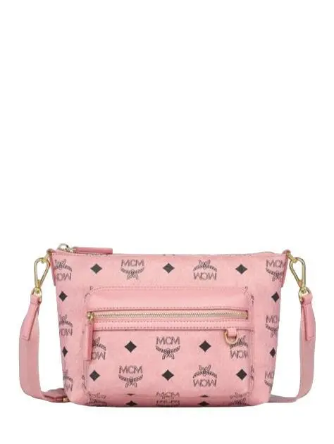 Mcm Monogram Shoulder Bag - Pink