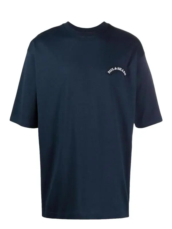 PAUL  SHARK Logo Crew-neck T-shirt - Black