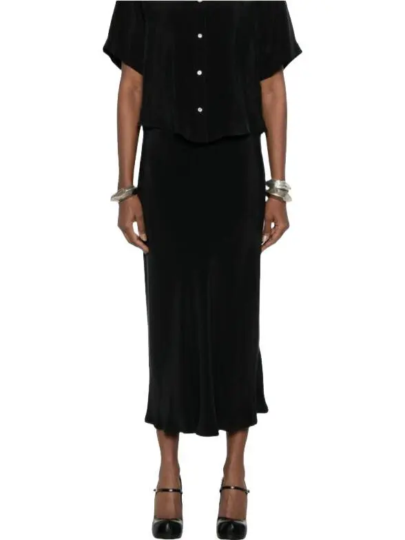 MAISON MARGIELA Slip Midi Skirt - Black