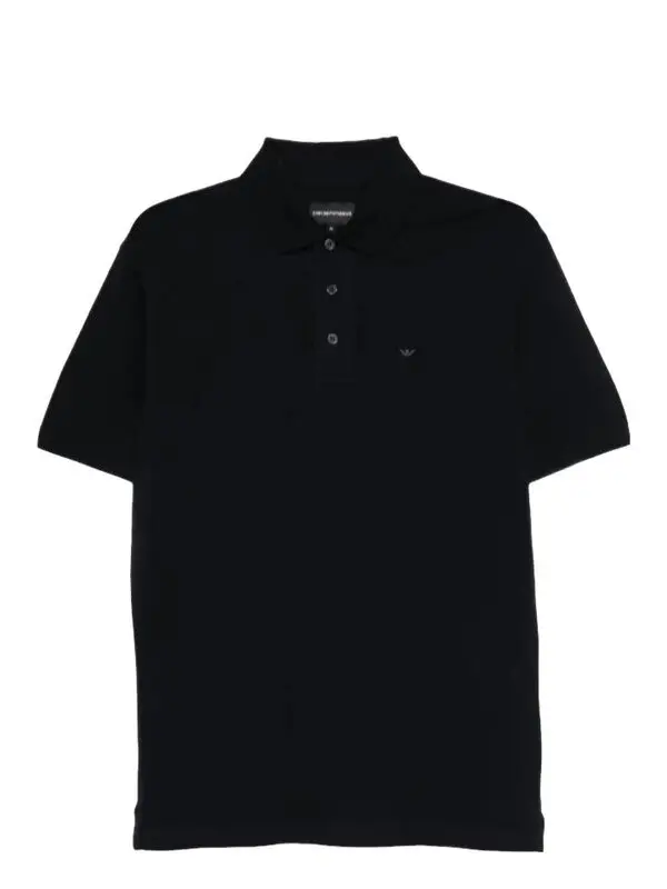 Emporio Armani Logo-detail Polo Shirt - Blue