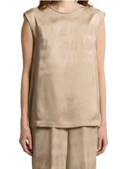 Peserico Embellished Sleeveless Top - Quartz Sand