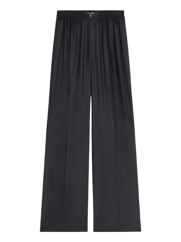 Celine Cashmere Flannel Trousers - Carbon Gray