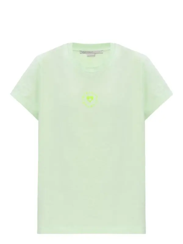 Stella McCartney Logo Printed Crewneck T-shirt - White