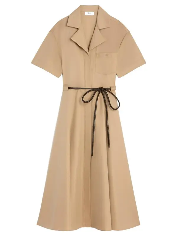 Celine Cotton And Silk Twill Dress - Corde