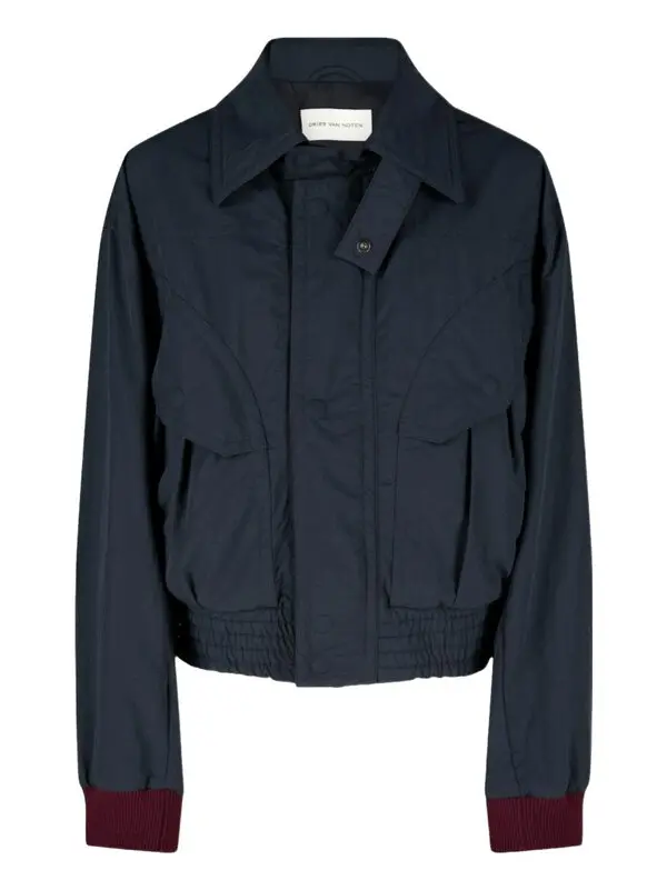 Dries Van Noten Bomber Jacket - Navy