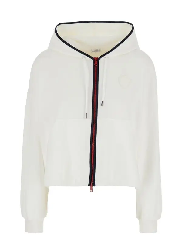 Brunello Cucinelli Zip-up Hooded Sweatshirt - No