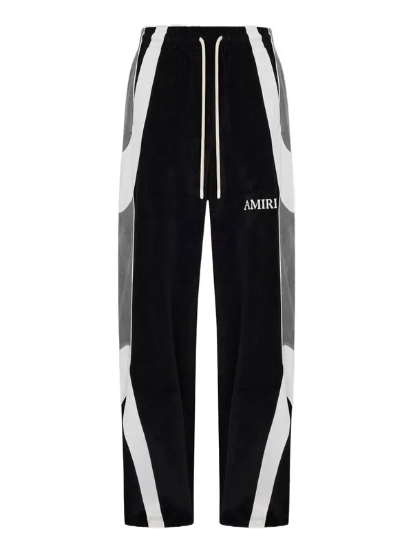 Amiri Logo Detailed Drawstring Sweatpants - Black