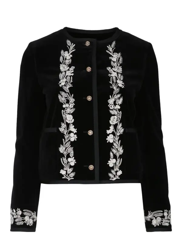Dior Embellished Long-sleeved Jacket - Black