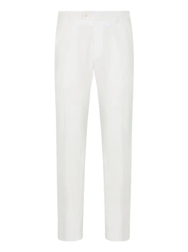 Brioni Pleated Straight-leg Trousers - White