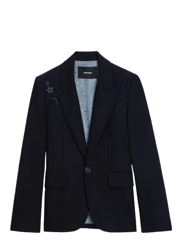 Zadig&Voltaire Vavy Rhinestone-embellished Blazer - Ink