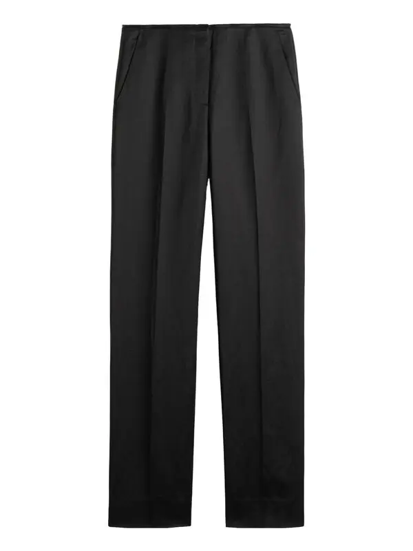 TOTEME Tailored Straight-leg Pants - Black