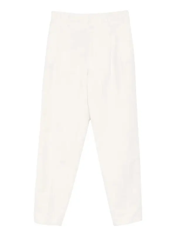 Brunello Cucinelli Pleated Trousers - White