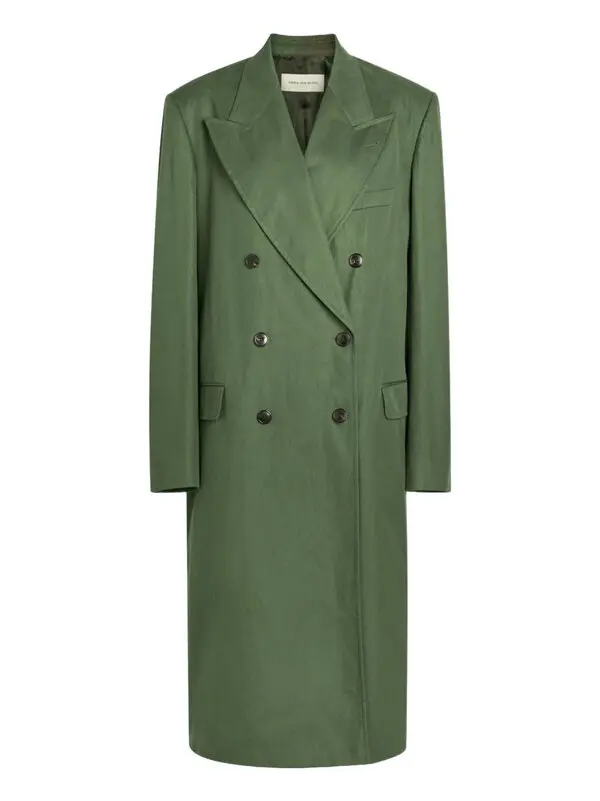 Dries Van Noten Rosea Coat - Dark Green