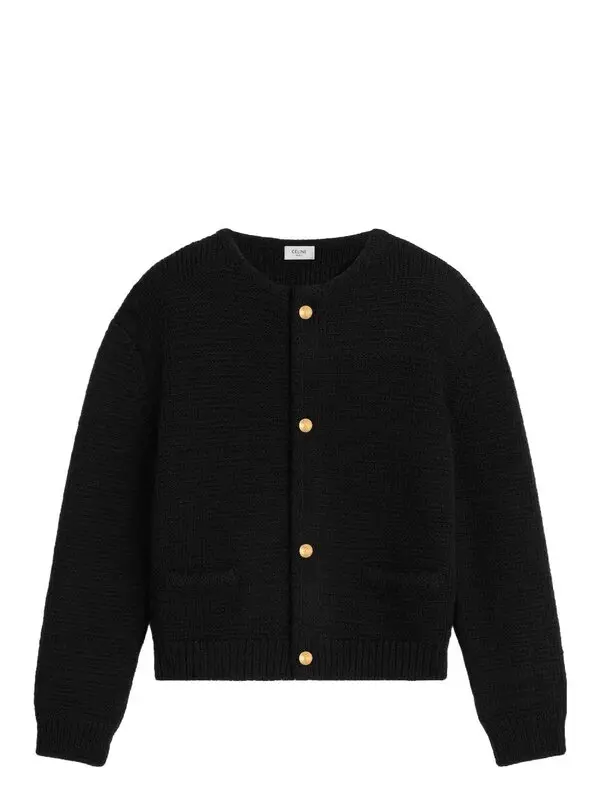 Celine Wool Cardigan - Black