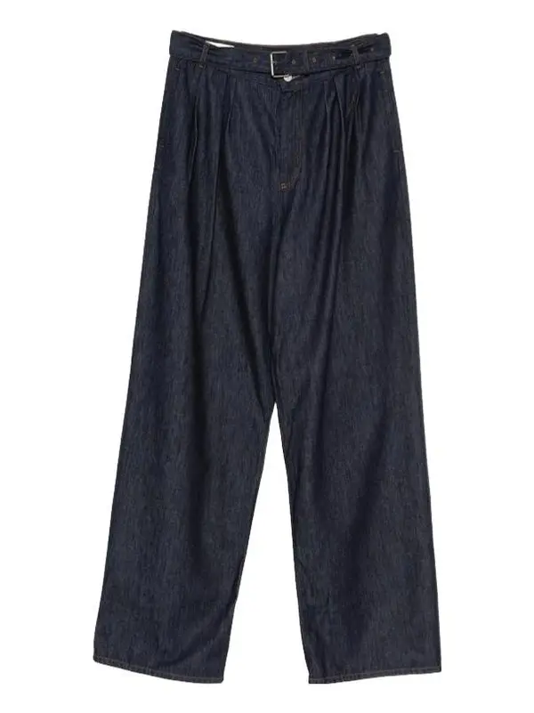 Dries Van Noten Belted Wide-leg Jeans - Blue
