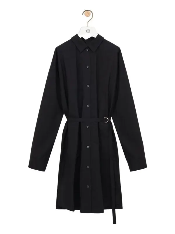 Loewe Jacquard Shirt Dress - Black