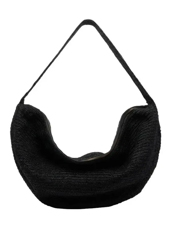 IBELIV Vibe Woven Zipped Shoulder Bag - Black