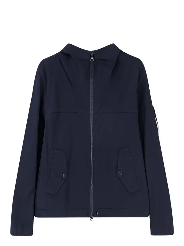 Stone Island Stretch Hooded Jacket - Blue
