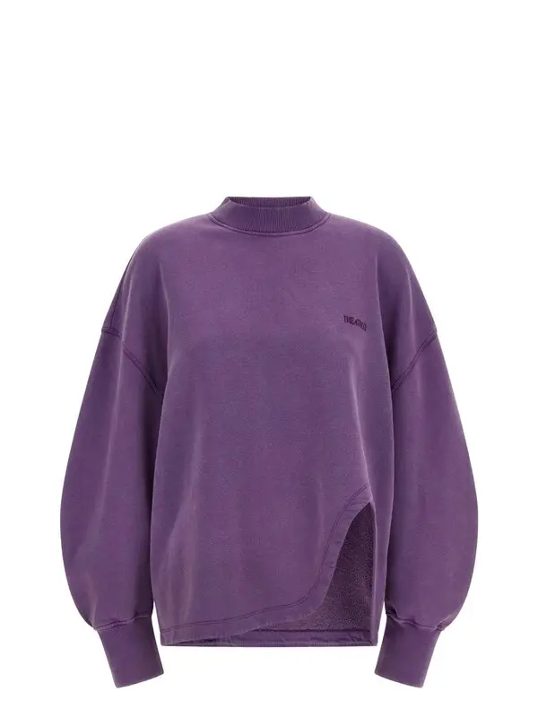 Attico Asymmetrical Hoodie - Purple