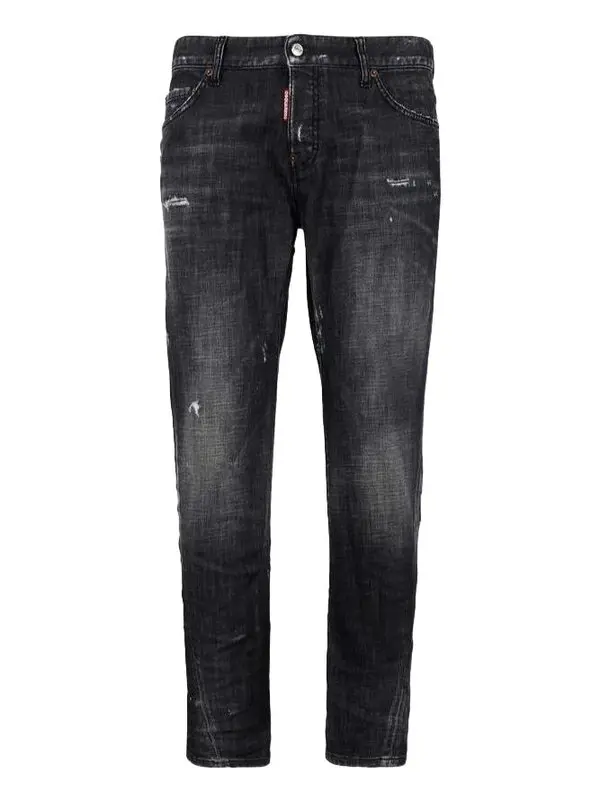 Dsquared2 Slim-fit Distressed Jeans - Black