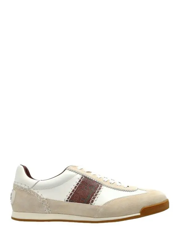 Etro Panelled Lace-up Sneakers - Off White