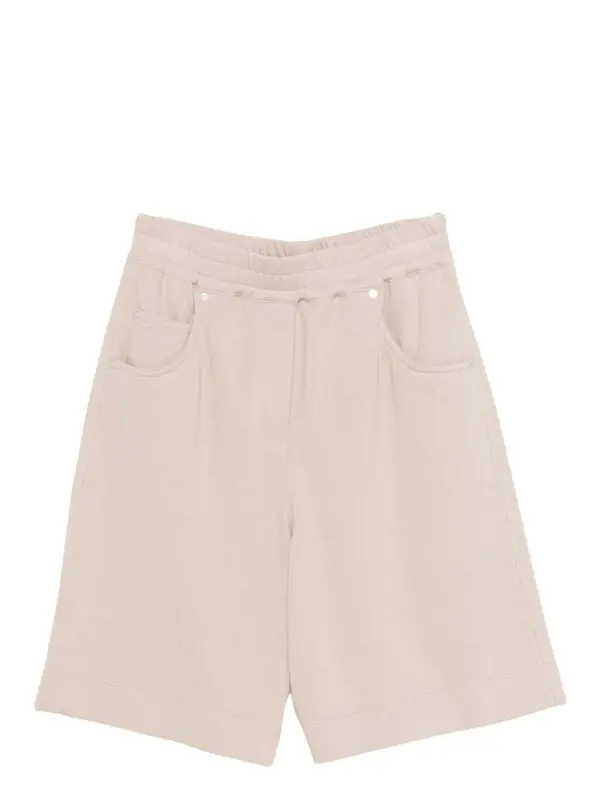 Brunello Cucinelli Elastic Waistband Shorts - Nude