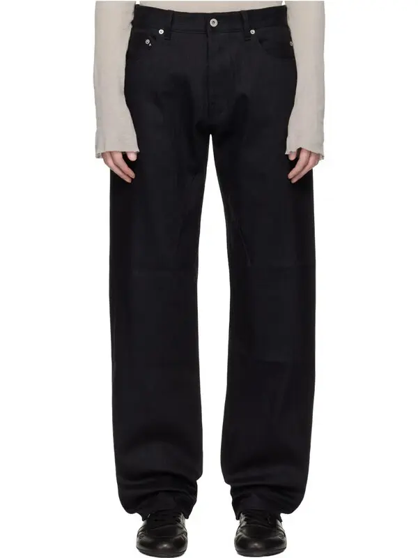 Rick Owens Temple Kurdt Straight Leg Jeans - Black