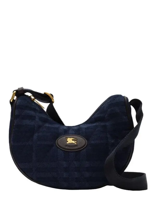 Burberry Horseshoe Quilted Crossbody Bag - Blue