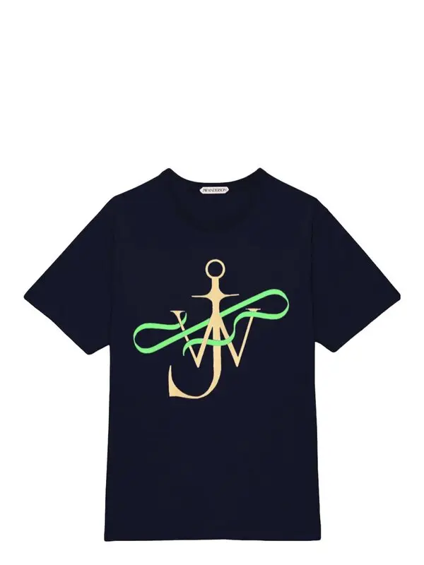J.W.ANDERSON Jw Anderson Ribbon Anchor T-shirt - Navy Blue