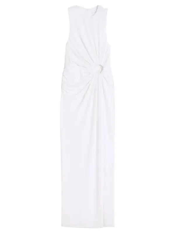 Sportmax Saletta Ring-detail Maxi Dress - Milk Color