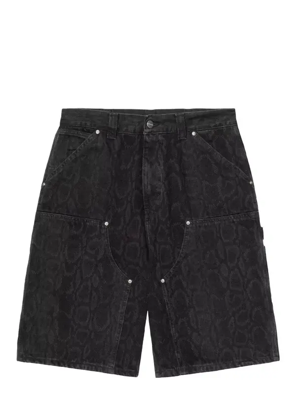 Carhartt Work In Progress Og Double Knee Denim Shorts - Black