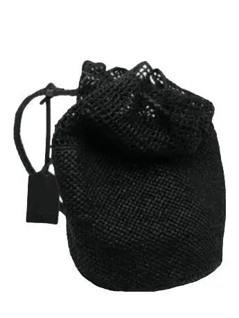 IBELIV Sail Drawstring Bucket Bag - Black